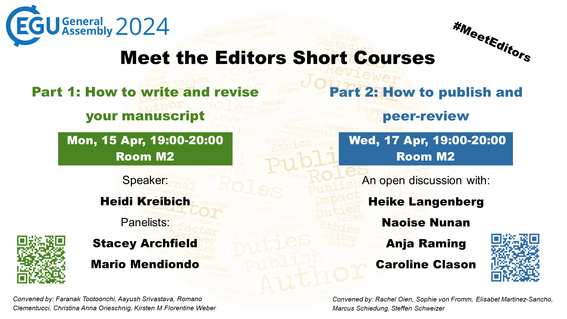 EGU24 Short Course Advertisement – Meet the Editors | Young Hydrologic Society